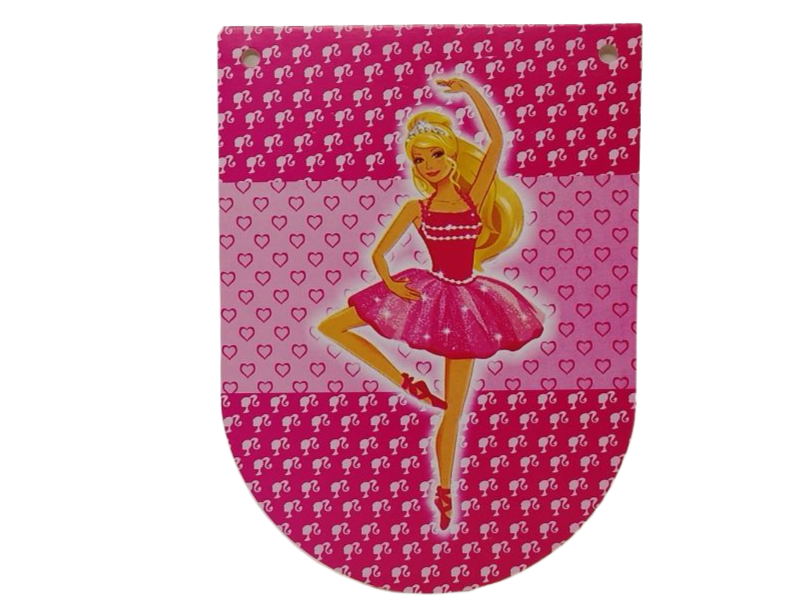 BANDERIN OVAL BARBIE - Hiperfiesta