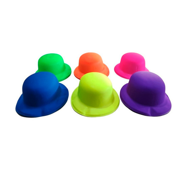 SOMBRERO PLASTICO BOMBIN NEON - Hiperfiesta