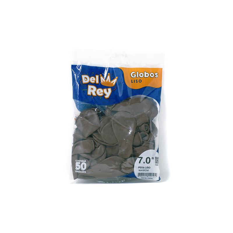 GLOBO NUMERO 7 PERA MARRON X50 - Hiperfiesta